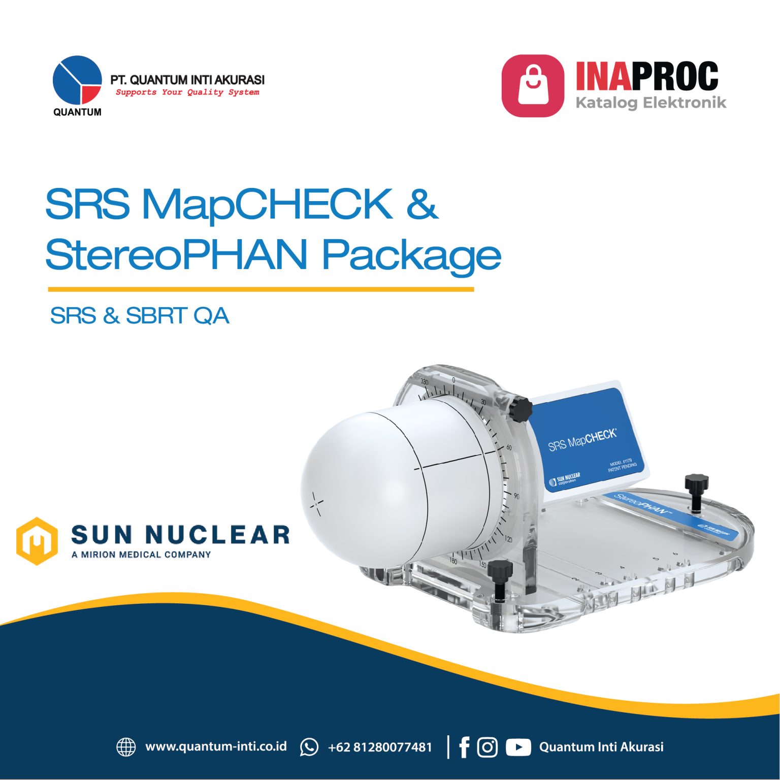 SRS & SBRT QA SRS MapCHECK & StereoPHAN Package - PT. QUANTUM INTI AKURASI